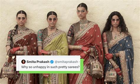 Internet Asks Why Models Dont Smile In Sabyasachi Photoshoots Heres