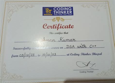 Dsa Cpp Codingthinker Aman Kumar