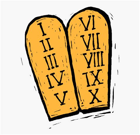 10 Commandments Tablets Clipart