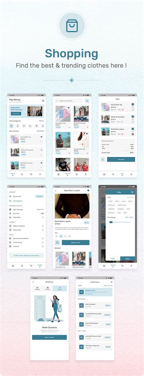 Onekit Flutter Ui Kit Codemarket