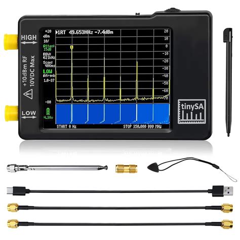 Portable Tinysa Spectrum Analyzer Karagas V0 3 1 Handheld Spectrum Analyzer Mf Hf Vhf Input Is