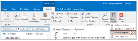 How To Search For An Exact Match To Character Strings Phrase In Outlook
