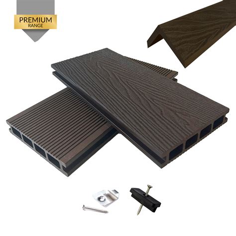 Dark Brown Composite Decking Kit Affordable Decking