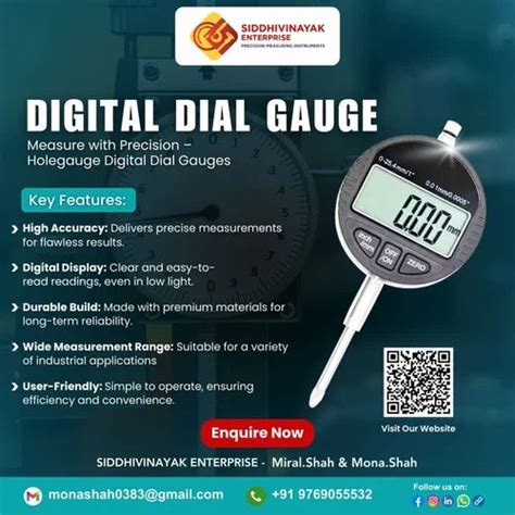 Digital Dial Gauge At ₹ 1100 Piece Nagdevi Mumbai Id 2855527895862