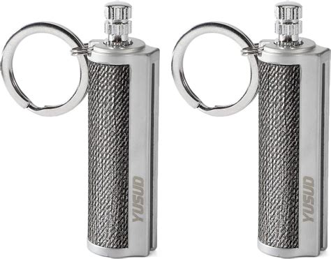 Yusud 2 Pack Permanent Match Infinity Lighter With Multitool Keychain