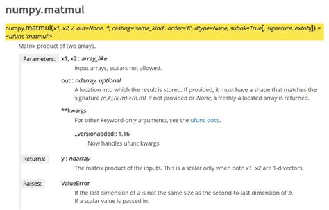 numpy中dot outer multiply 以及matmul 的区别 简书