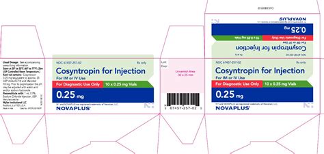 Cosyntropin Fda Prescribing Information Side Effects And Uses