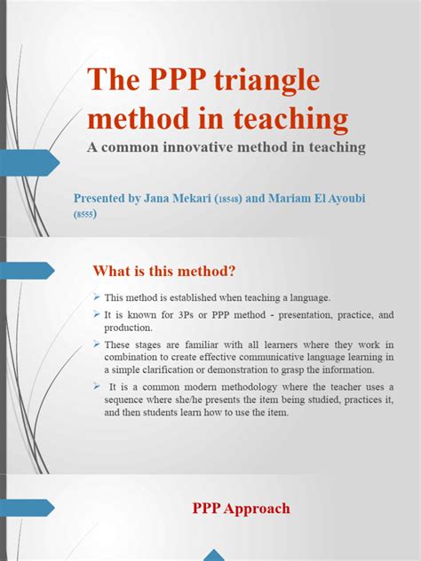 Methodology Assignment Jana And Mariam Pdf Teachers Second Language