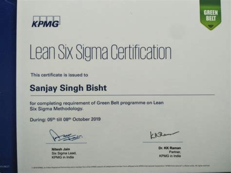 Sanjay Singh Bisht Psm I Lssgb On Linkedin Sixsigmagreenbelt Learninginprogress