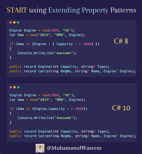 Start Using Extending Property Patterns In C