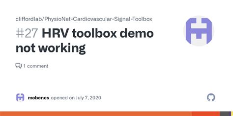hrv toolbox demo not working · issue 27 · cliffordlab physionet