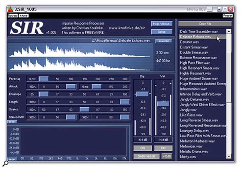 Convolution Processing With Impulse Responses