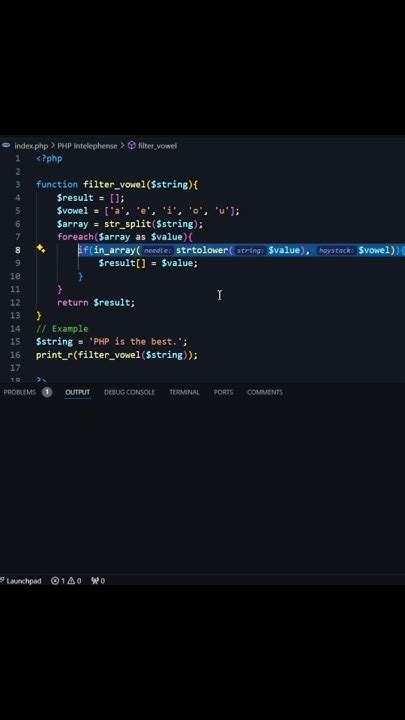 Php Case Insensitive Vowel Filtering Coding Programming Php Tutorial Knowledge Shorts