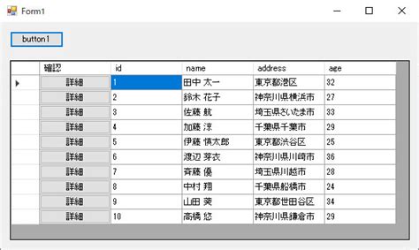 【c】cのdatagridviewにsqliteのテーブルデータとボタンを表示させるには Tech Vb