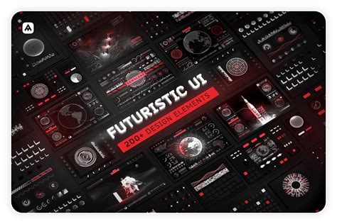 Futuristic Ui 200 Design Elements Graphic Objects ~ Creative Market