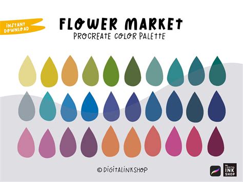 Procreate Color Palette Procreate Color Swatches I Procreate Brushes I Pastel Color Palette L