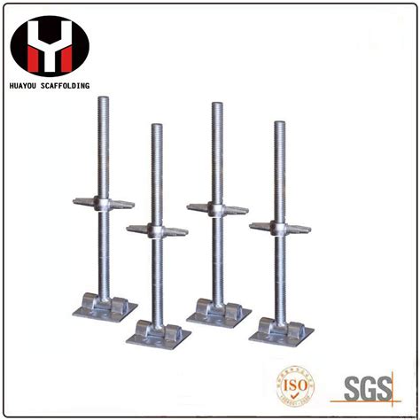 Scaffolding Galvanized 323448mm Hollow Solid Screw Jack Base U Head