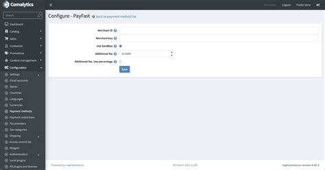 Payfast Payment Plugin Nopcommerce