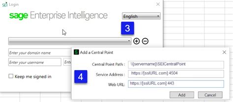 Configuring A Central Point For The Sei Excel Add In With Ssl