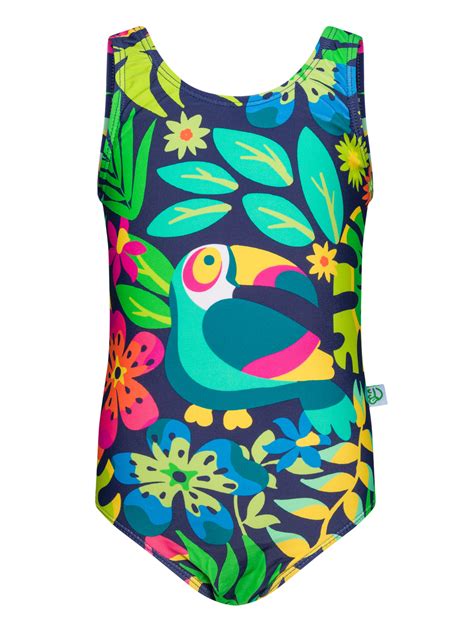 Girls Swimsuit Toucan In The Jungle Dedoles