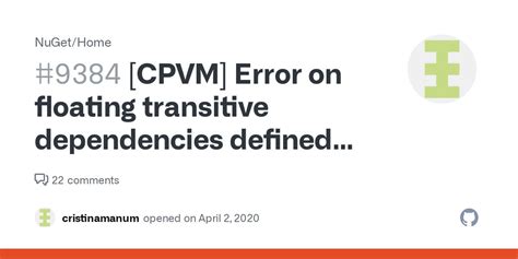 Daniel Cazzulino On Linkedin Cpvm Error On Floating Transitive