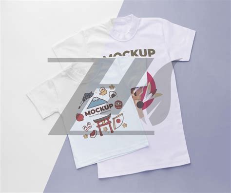 دانلود فایل لایه باز مجموعه موکاپ تیشرت بچگانه دانلود رایگان فایل لایه باز، Psd، وکتور، لوگو و