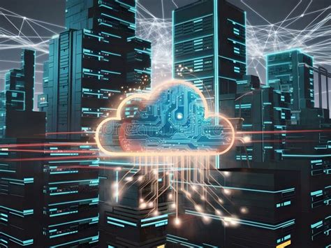 Cloud Computing Realizing Cloud Storage Through Internet Connection In The Quantum Field Stock