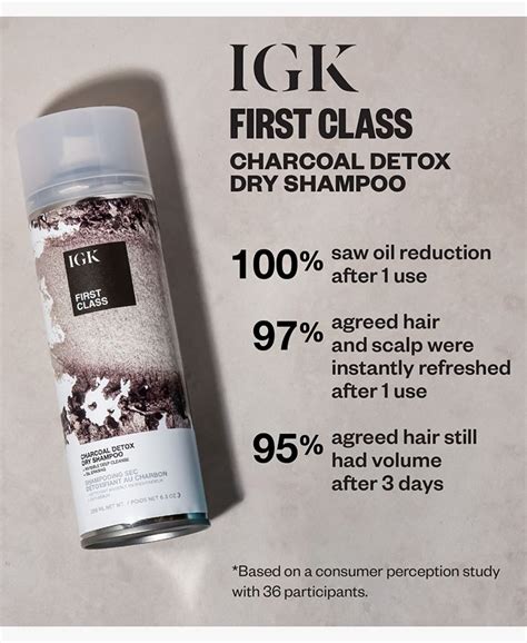 Igk Hair First Class Charcoal Detox Dry Shampoo Macys