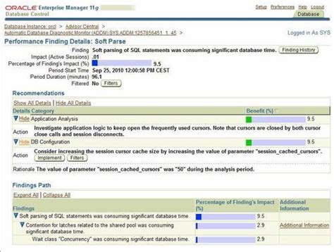 Analyzing Data Using Automatic Database Diagnostic Monitor ADDM