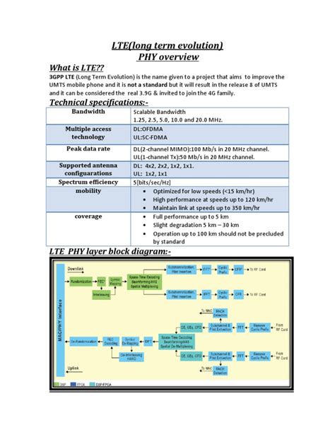 Pdf Lte Phy Overview Dokumentips