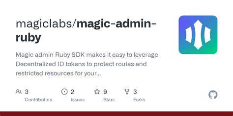 Github Magiclabs Magic Admin Ruby Magic Admin Ruby Sdk Makes It Easy To Leverage