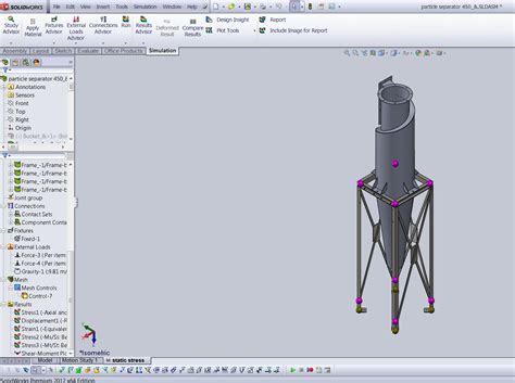 Расчет Solidworks Simulation