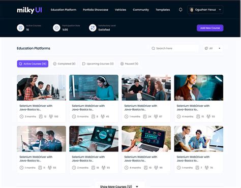 milky ui community web design behance