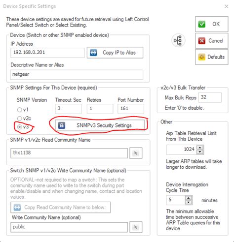SNMPv Configuration Pre V