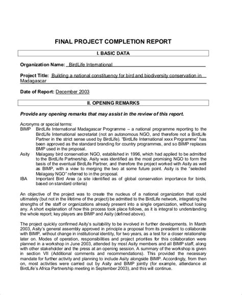 Work Completion Report Format In Excel Free Download Design Talk