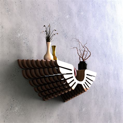 Parametric Wall Art Parametric Style Wingcraftfloating Shelf Pfs 005 Digital Files For
