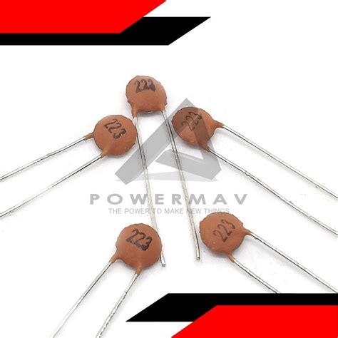 5pcs 22nf 223 Ceramic Capacitor Powermav Electronics Store