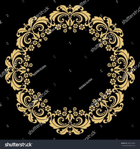 Decorative Line Art Frames Design Template Stock Illustration 385259980 Shutterstock