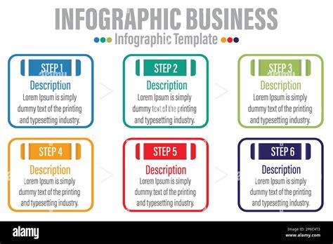6project 6months 6yearmodern Timeline Diagram With Progress Circle Presentation Vector