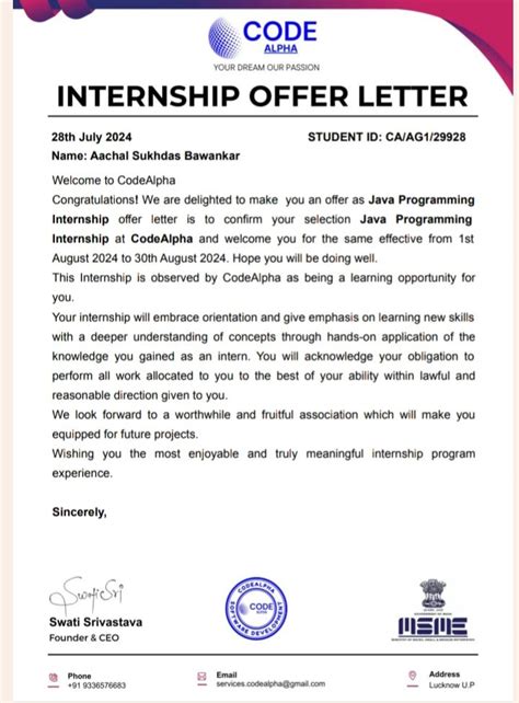 Codealpha Aachal Bawankar