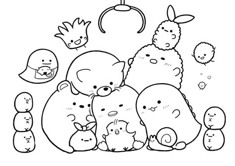 Sumikko Gurashi Coloring Page