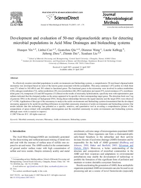 Pdf Development And Evaluation Of 50 Mer Oligonucleotide Arrays For Detecting Microbial