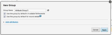 Creating An Attribute Group