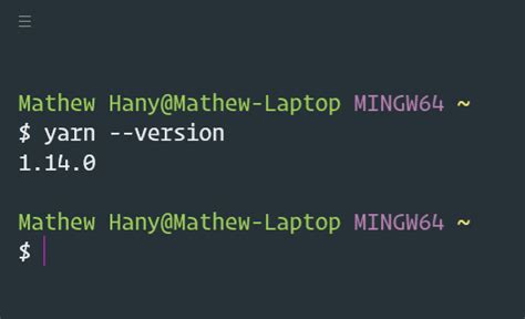 Yarn Commands Adds Space After Output And Cursor Disappears In Git Bash