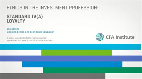 All Videos CFA Institute Code Of Ethics And Standards Of Professional Conduct Video Series
