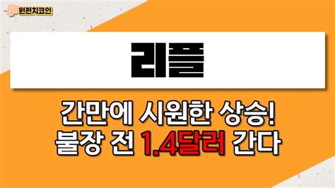 리플 간만에 시원한 상승 불장 전 14달러 간다 리플코인리플코인전망리플코인매수가리플코인리플코인리플코인리플코인전망 Youtube