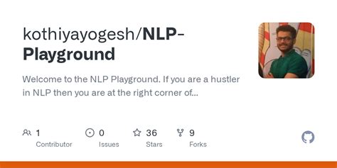Github Kothiyayogeshnlp Playground Welcome To The Nlp Playground