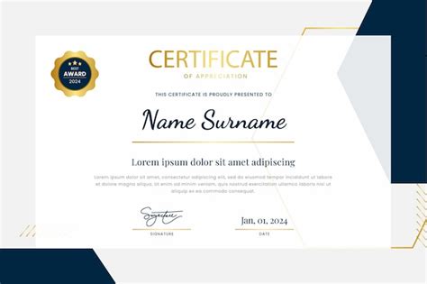 Premium Vector Elegant Certificate Template Design Premium Vector Elegant Certificate Template Design