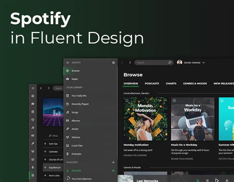 Spotify Fluent Design On Behance