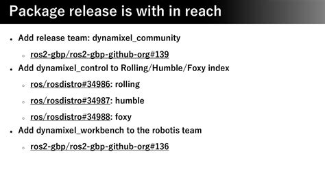 Ros2control For Robotis Dynamixel Dynamixelcontrol Speaker Deck